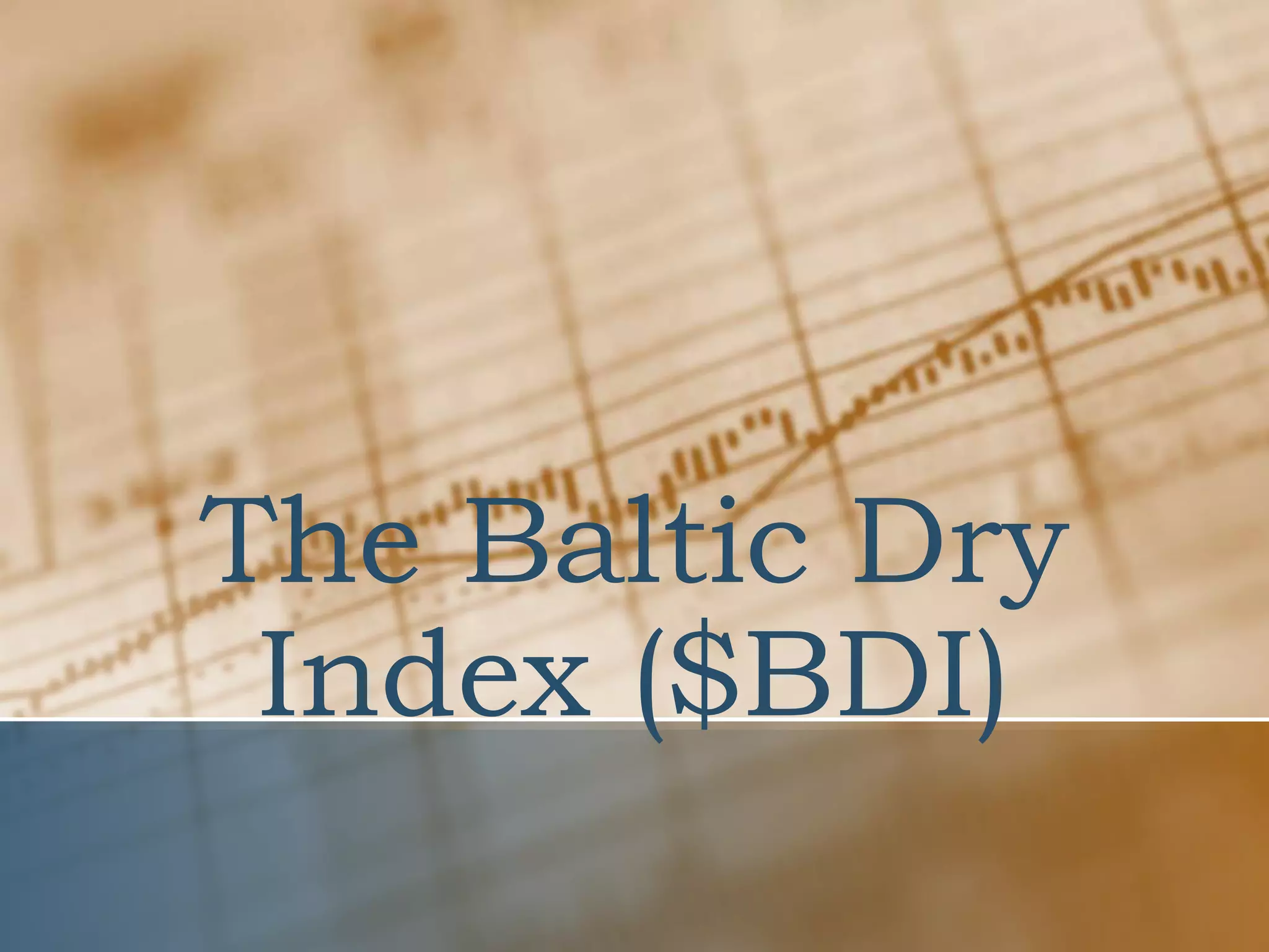Baltic Dry Index | PPSX