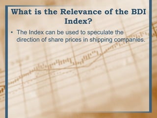 Baltic Dry Index | PPSX