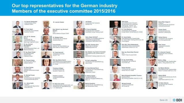 BDI - The Federation of German Industries (English Presentation) | PPT