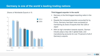BDI - The Federation of German Industries (English Presentation) | PPTX