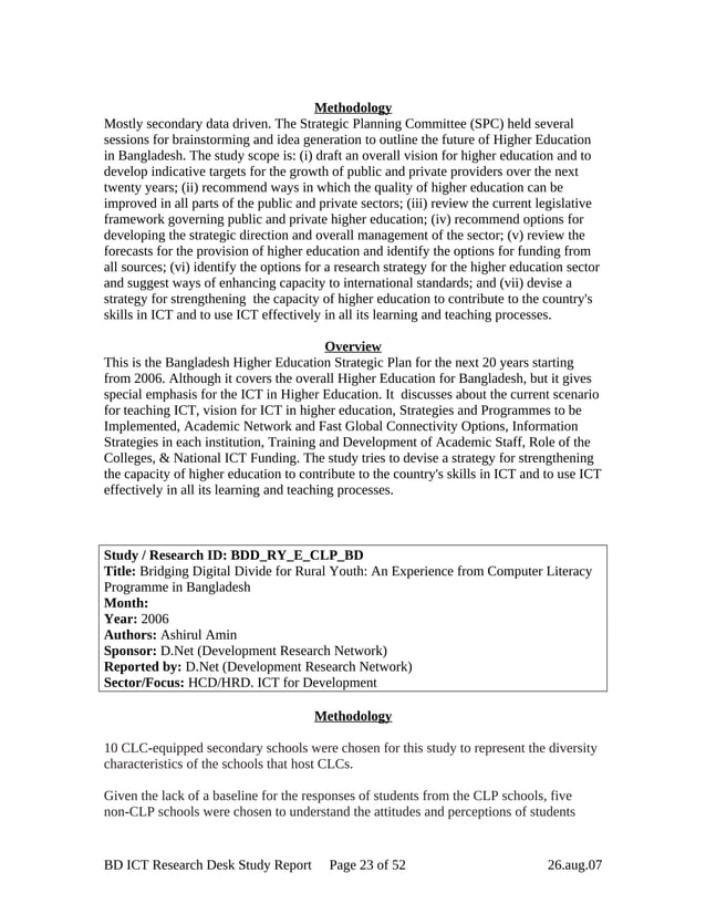 Bd ict research_desk_study_report_6 | PDF