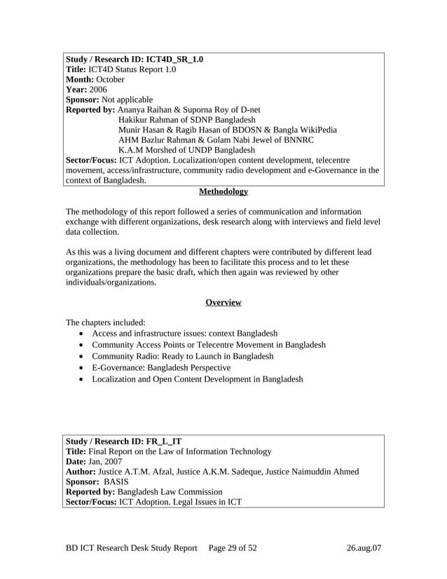 Bd ict research_desk_study_report_6 | PDF