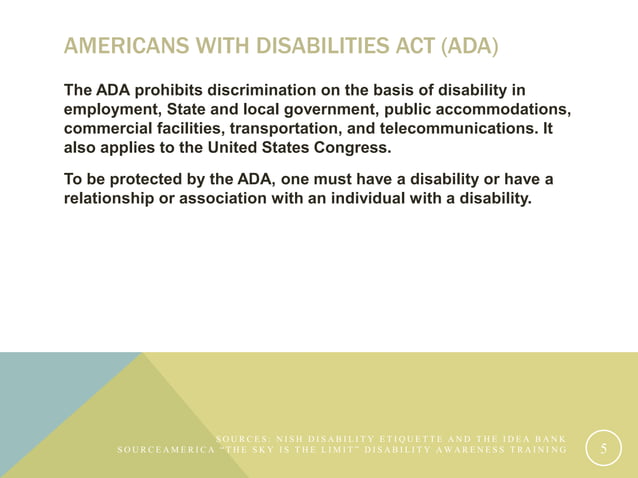 BDI Disability Awareness Training 2015 | PPTX | Special Needs Kids ...