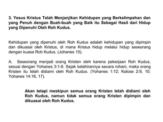 Bagaimana Dipimpin Roh Kudus | PPT