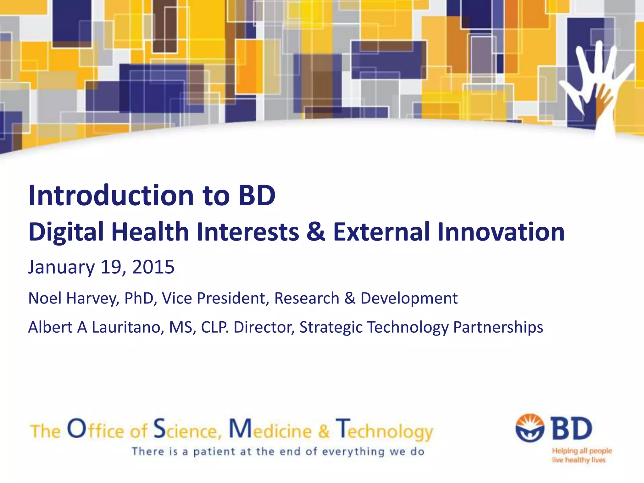 mHealth Israel_Becton Dickinson_Innovation Strategy_Al Lauritano_Noel ...