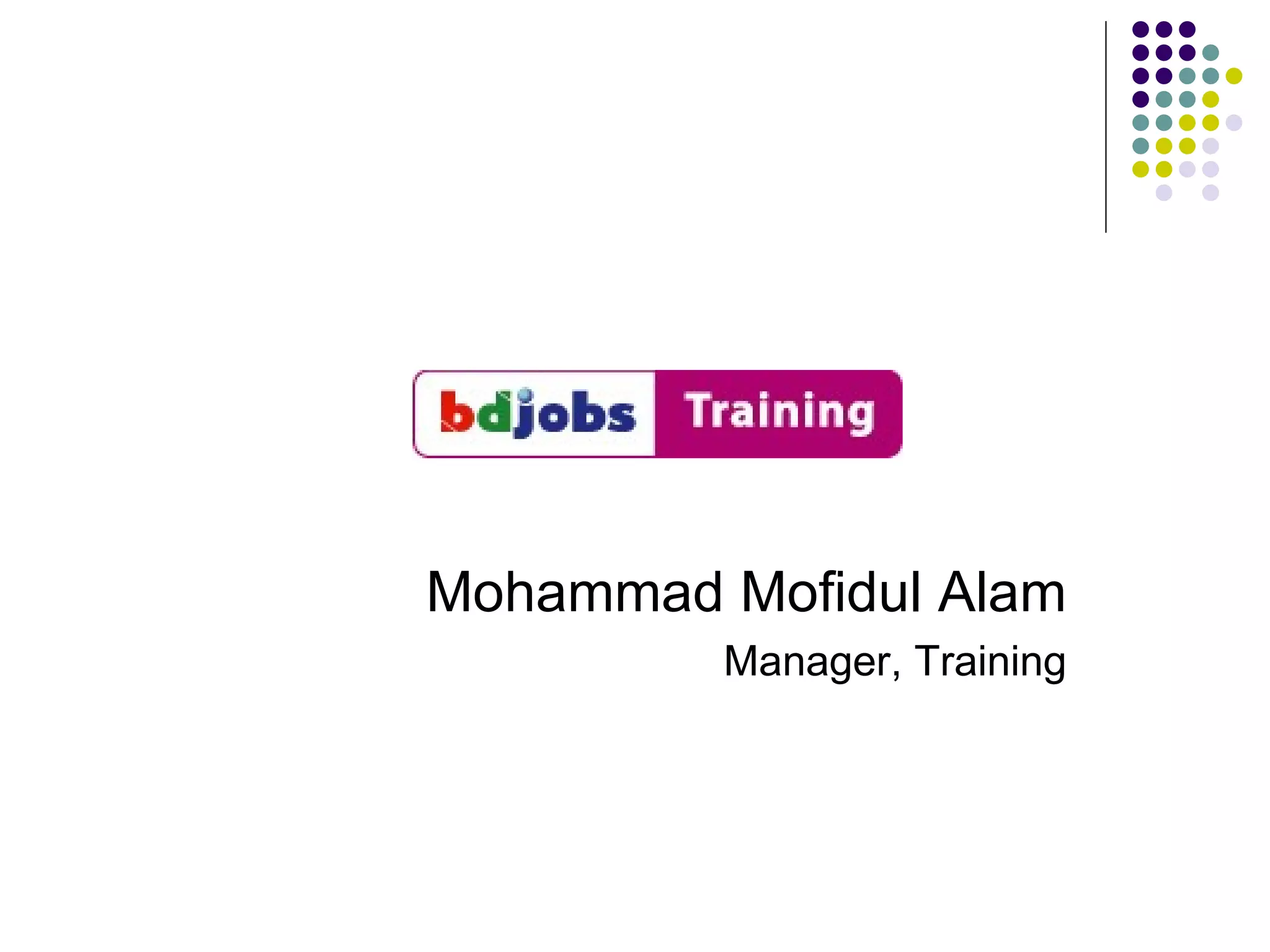 Bdjobs Training | PPT