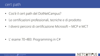 Cert01 70-483 - programming in c# | PPT