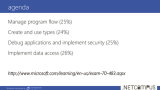Cert01 70-483 - programming in c# | PPT