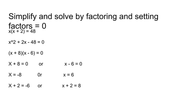 Modeling with quadratics | PPT