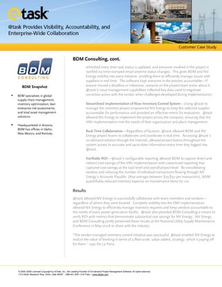 BDM AtTask Case Study | PDF