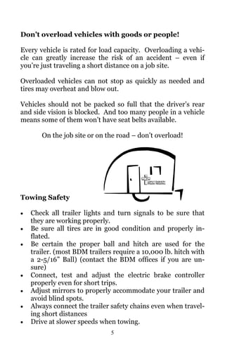 Bdm vehicle safety_handbook | PDF