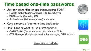 bdNOG 11: Getting the most out of MyAPNIC with TOTP | PPT