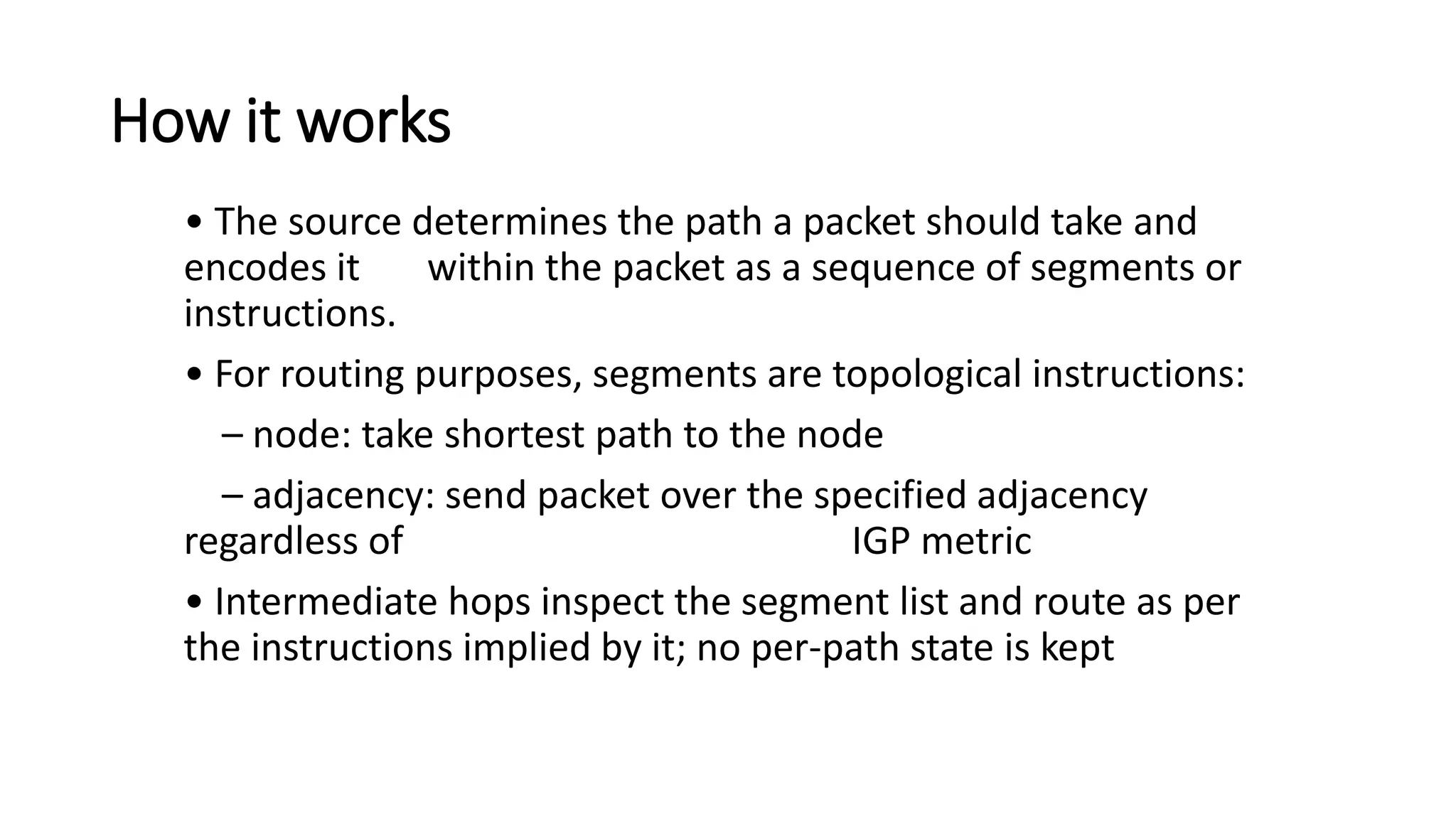 SEGMENT Routing | PDF