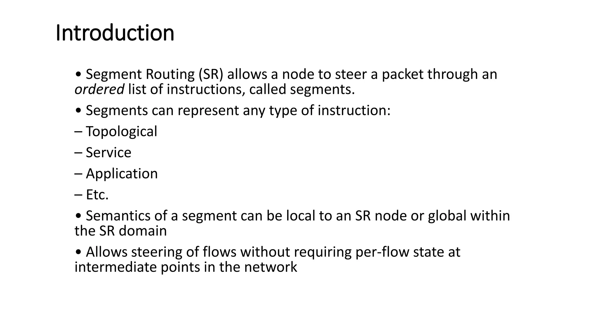 SEGMENT Routing | PDF