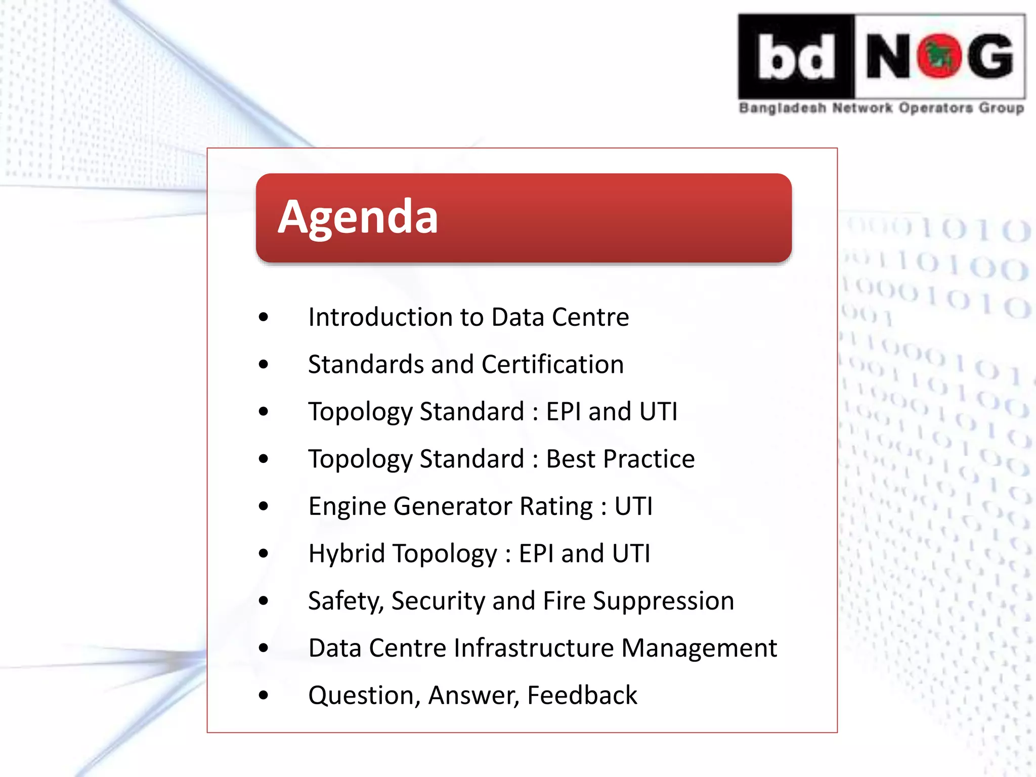 Data Centre Design Guideline and Standards | PPTX