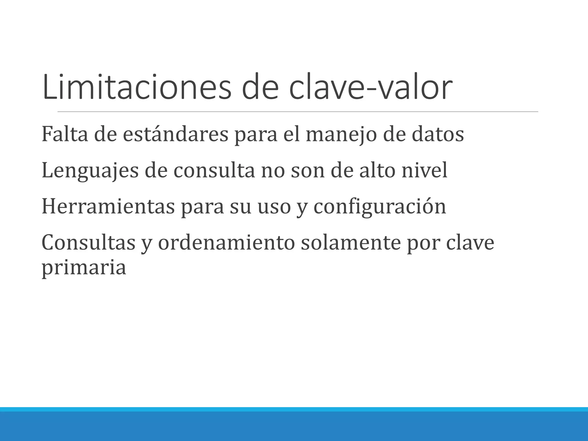 Bd nosql clave valor | PPT