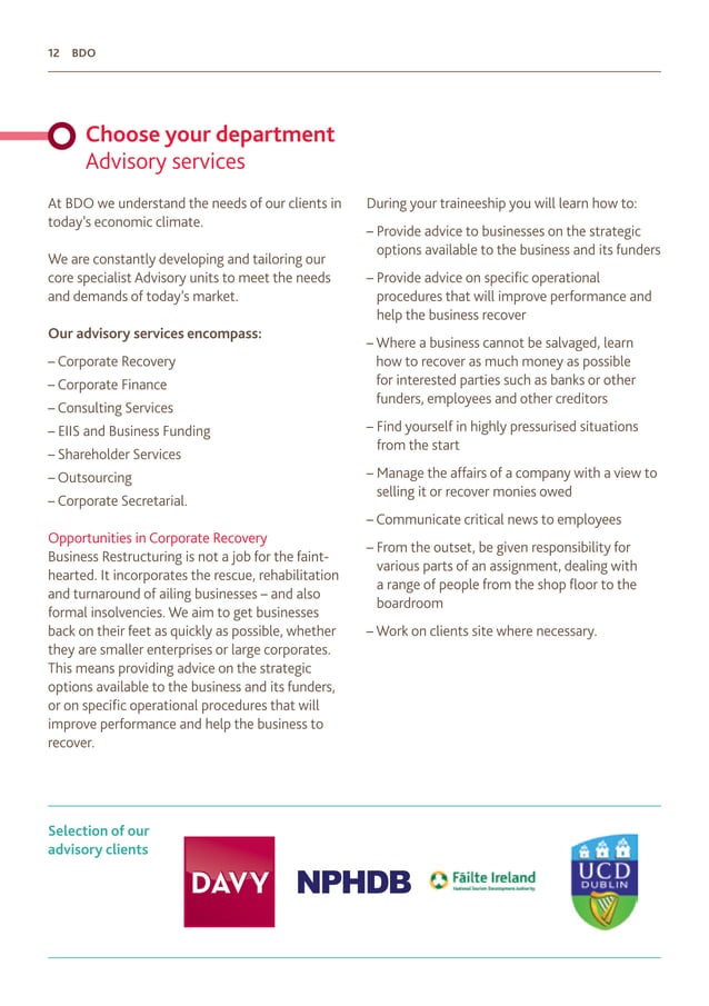 Bdo graduate-recruitment-2013brochure | PDF