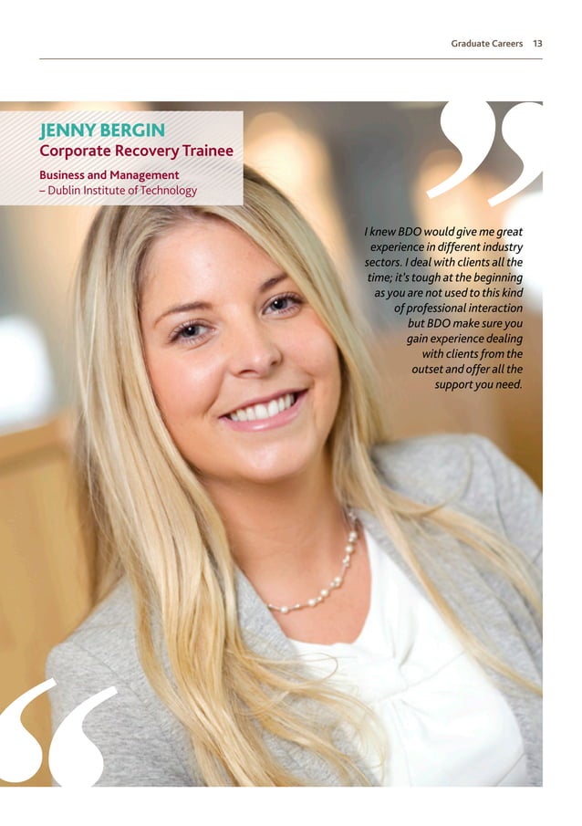 Bdo graduate-recruitment-2013brochure | PDF