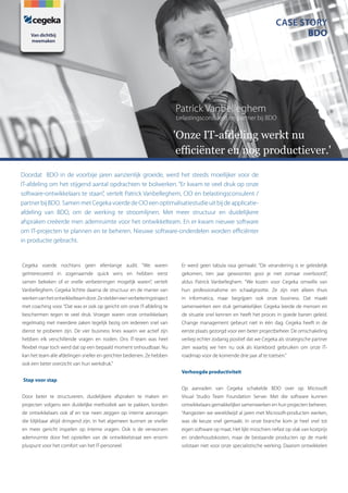 De IT-afdeling van BDO werkt efficiënter en nog productiever. | PDF