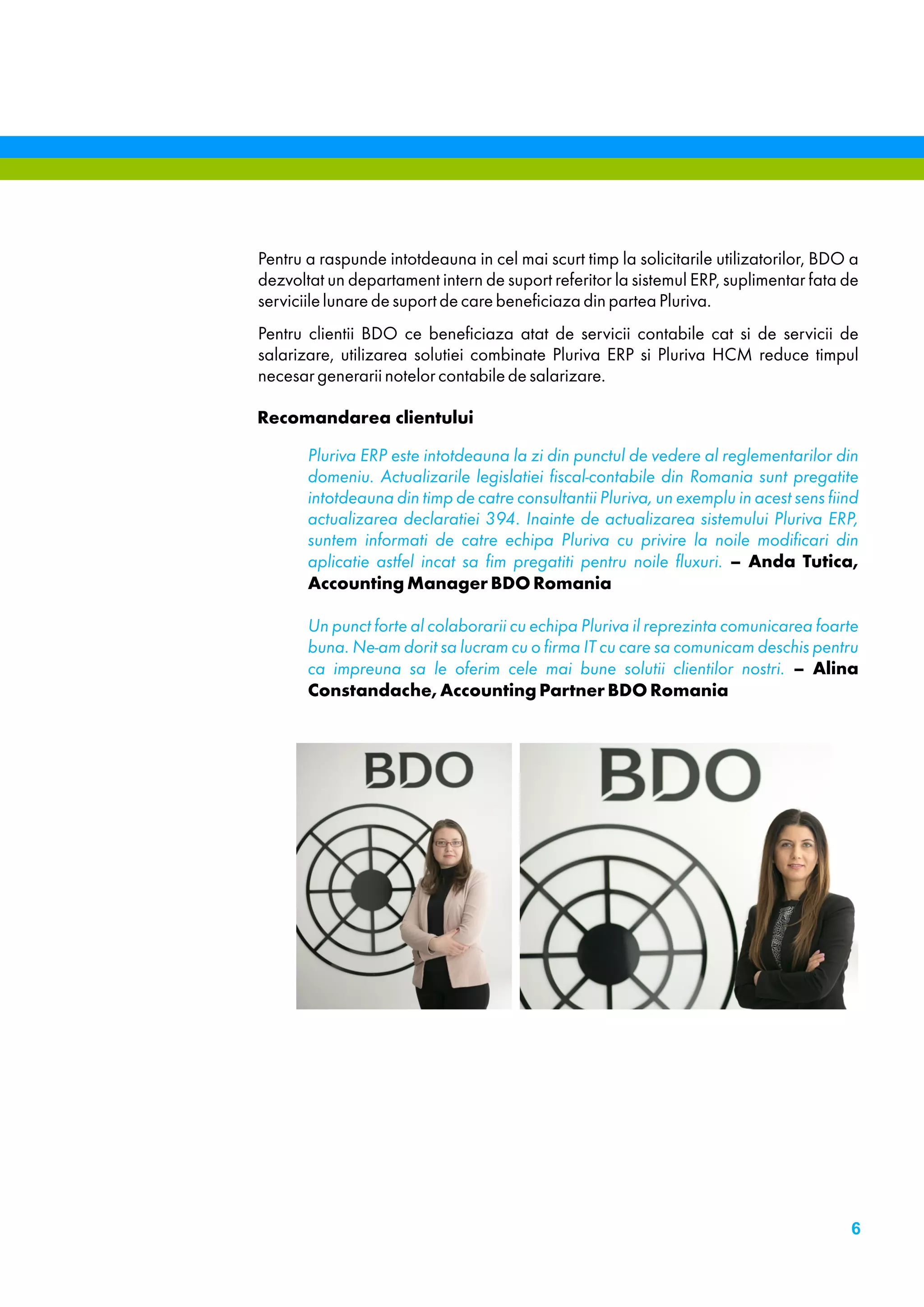 BDO Romania - Studiu-de-caz-pluriva-erp | PDF