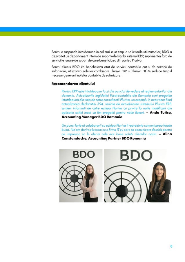 BDO Romania - Studiu-de-caz-pluriva-erp | PDF