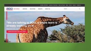 Showcase BDO global websites | PPTX