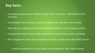 Showcase BDO global websites | PPTX