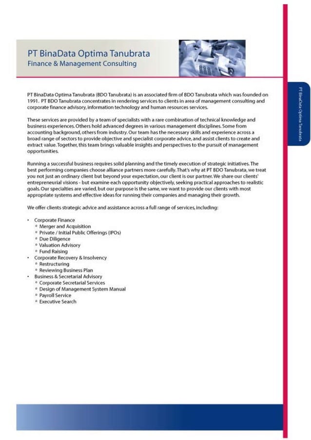 BDO Indonesia Profile | PDF