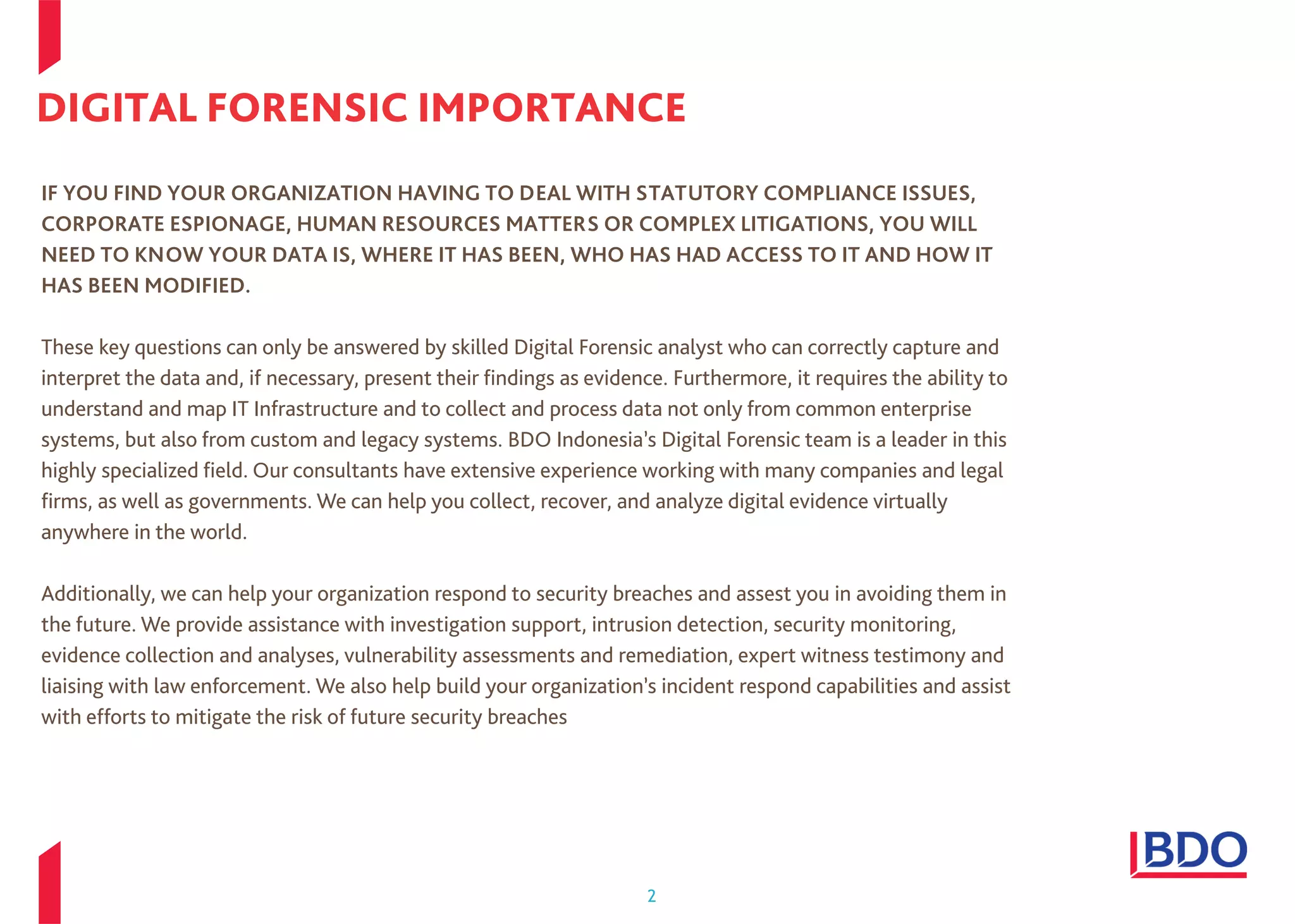 BDO Digital Forensic | PDF