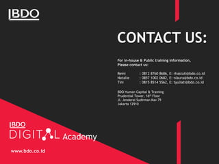 BDO Digital Academy | PDF