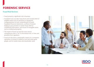 BDO Forensic Services | PDF