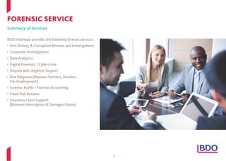 BDO Forensic Services | PDF