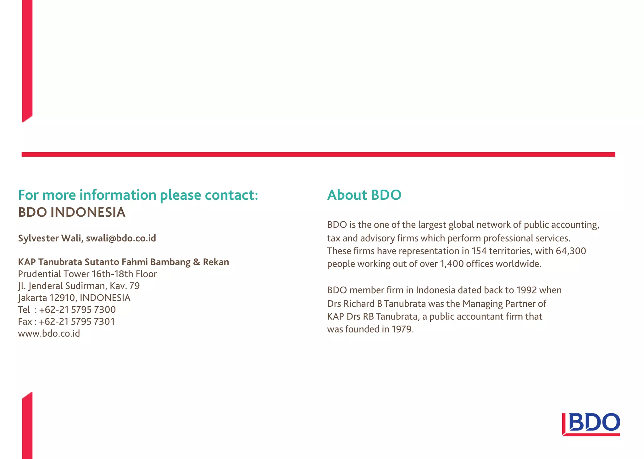 BDO General Audit of Financial Statements | PPT