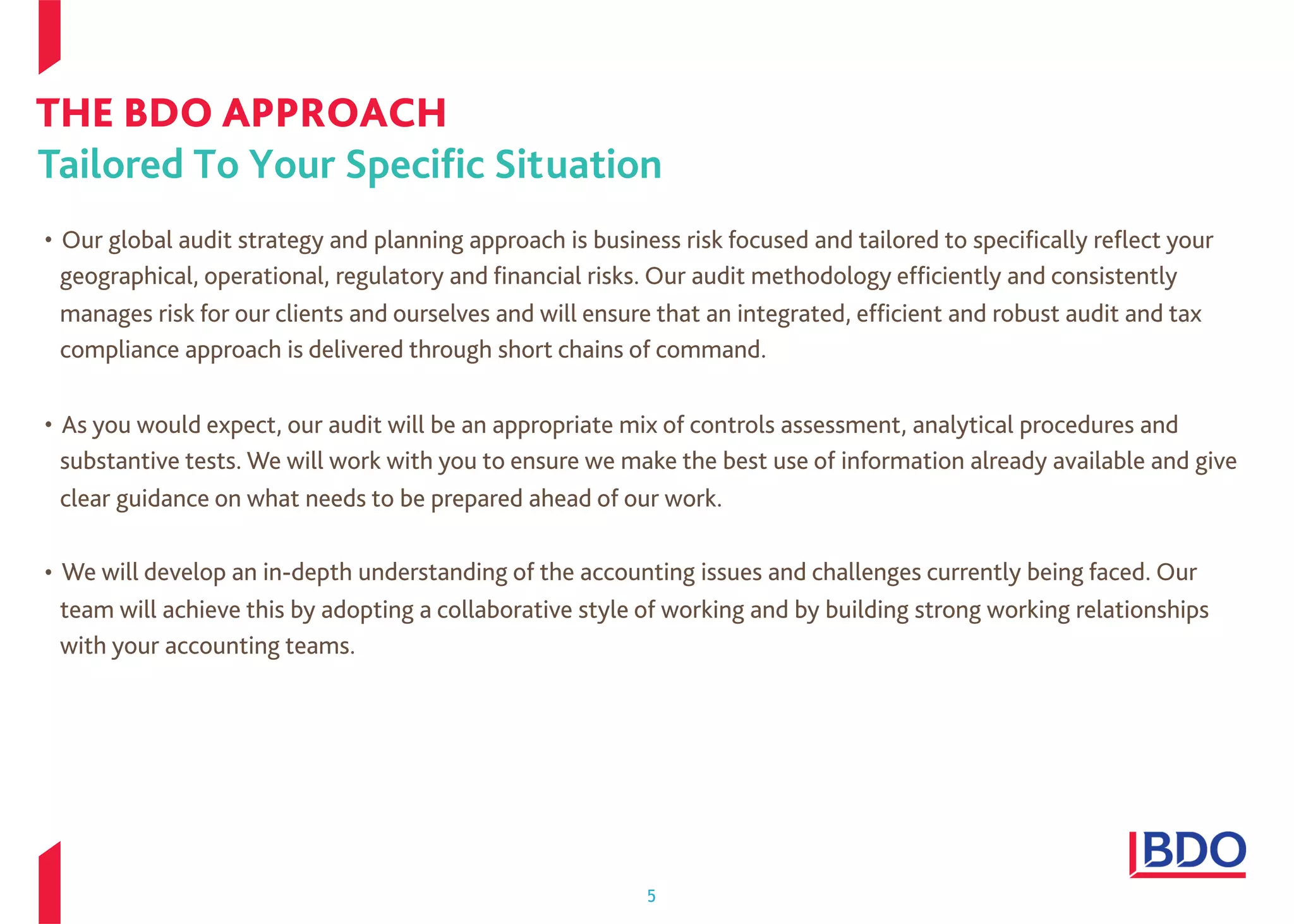 BDO General Audit of Financial Statements | PDF