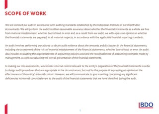BDO General Audit of Financial Statements | PDF