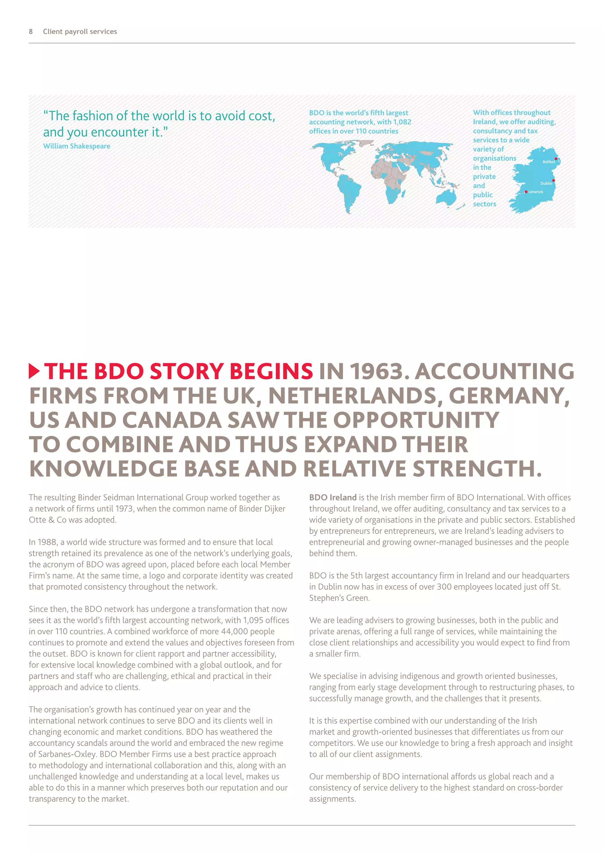BDO Payroll Services Brochure | PDF
