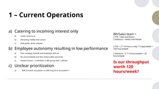presentation on BD operation improvements | PPT