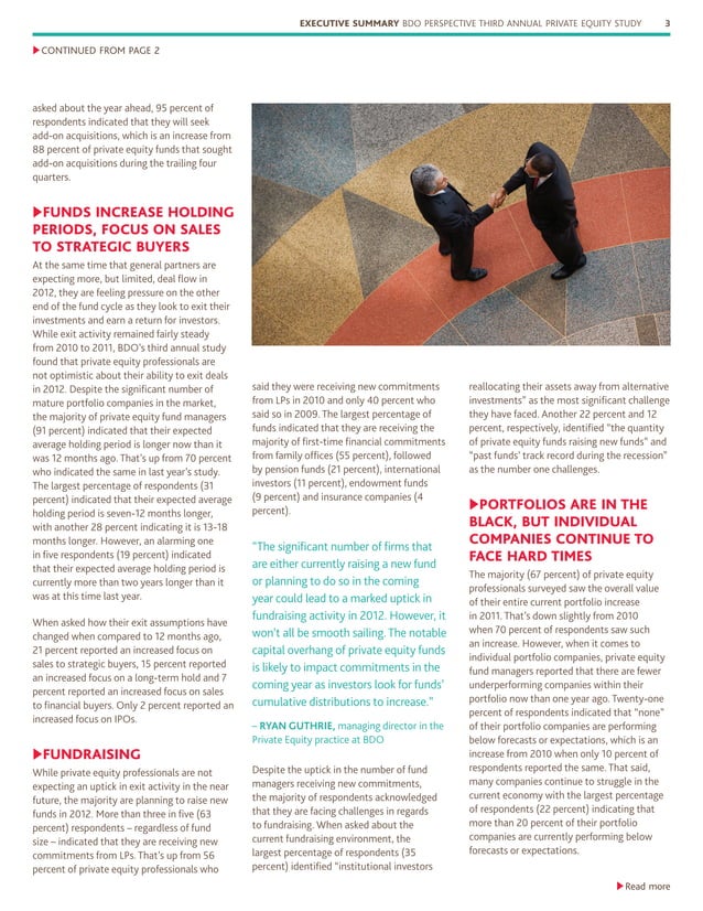 BDO Private Equity Study 2012 | PDF