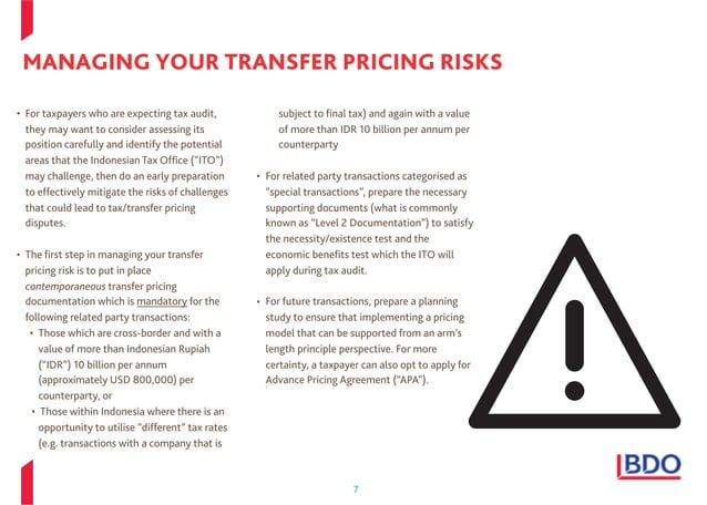 BDO Transfer Pricing Services | PPT