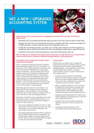 BDO VAT ERP assistance | PDF