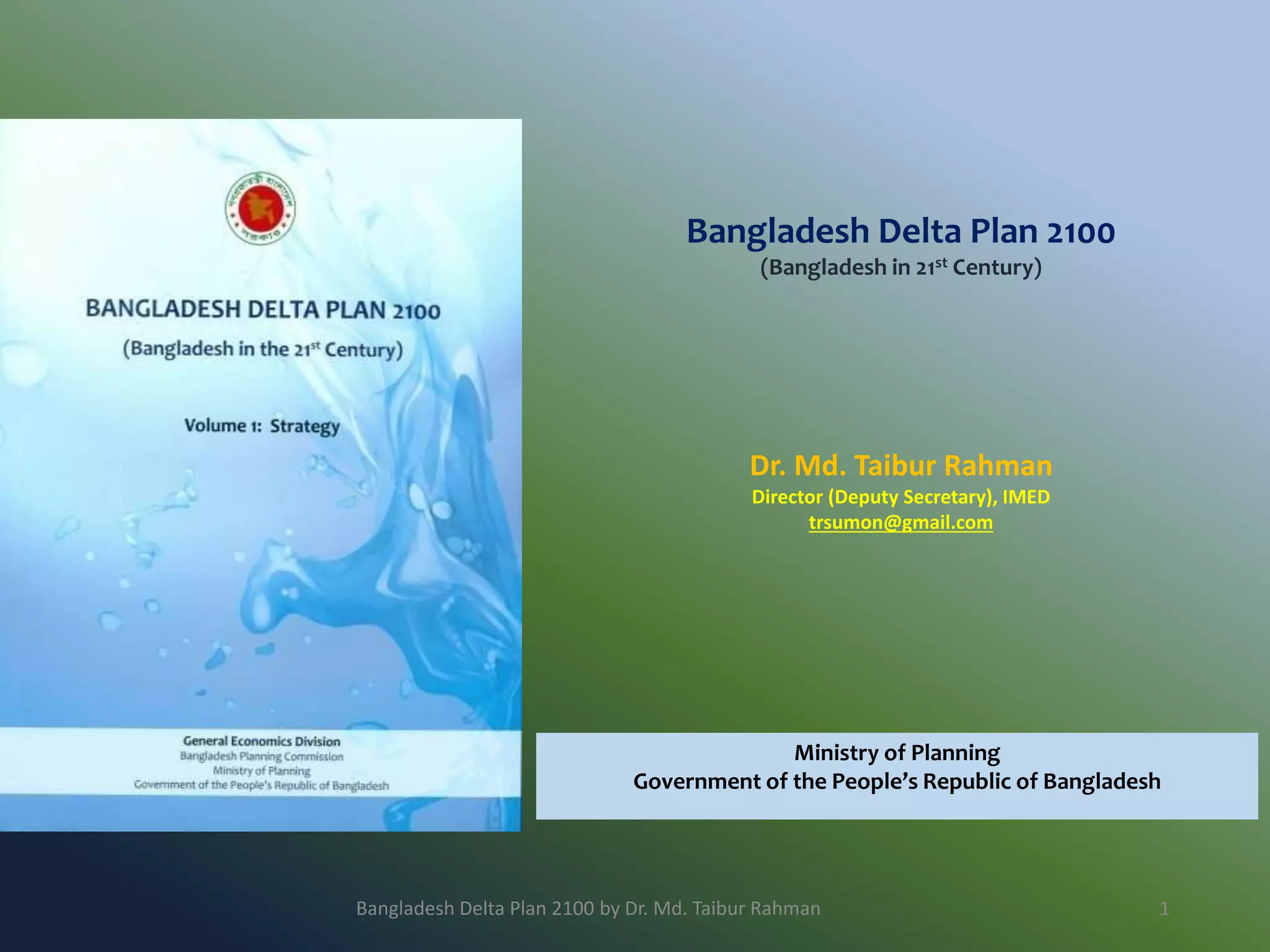 Bangladesh Delta Plan 2100 | PDF