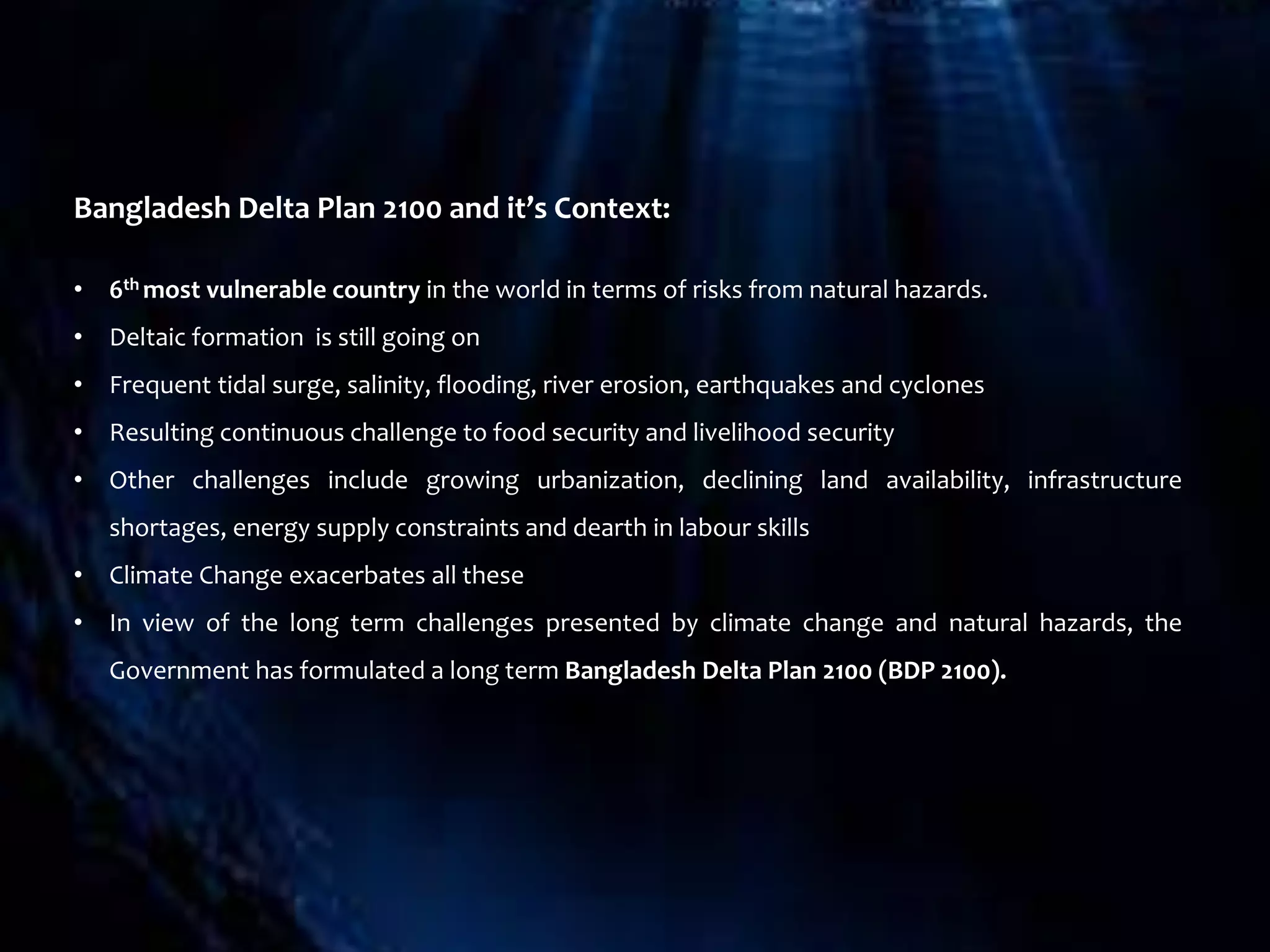 Bangladesh Delta Plan 2100 | PDF