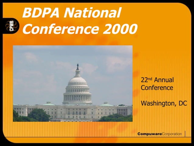Compuware and BDPA Detroit: Success Story in 2000 | PPT
