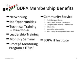 Bdpa presentation ny2011sirius | PPT