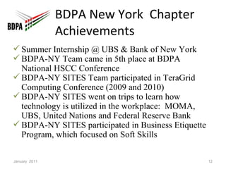 Bdpa presentation ny2011sirius | PPT