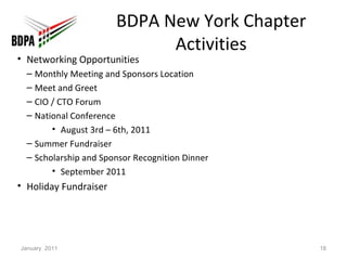 Bdpa presentation ny2011sirius | PPT