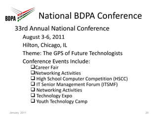 Bdpa presentation ny2011sirius | PPT