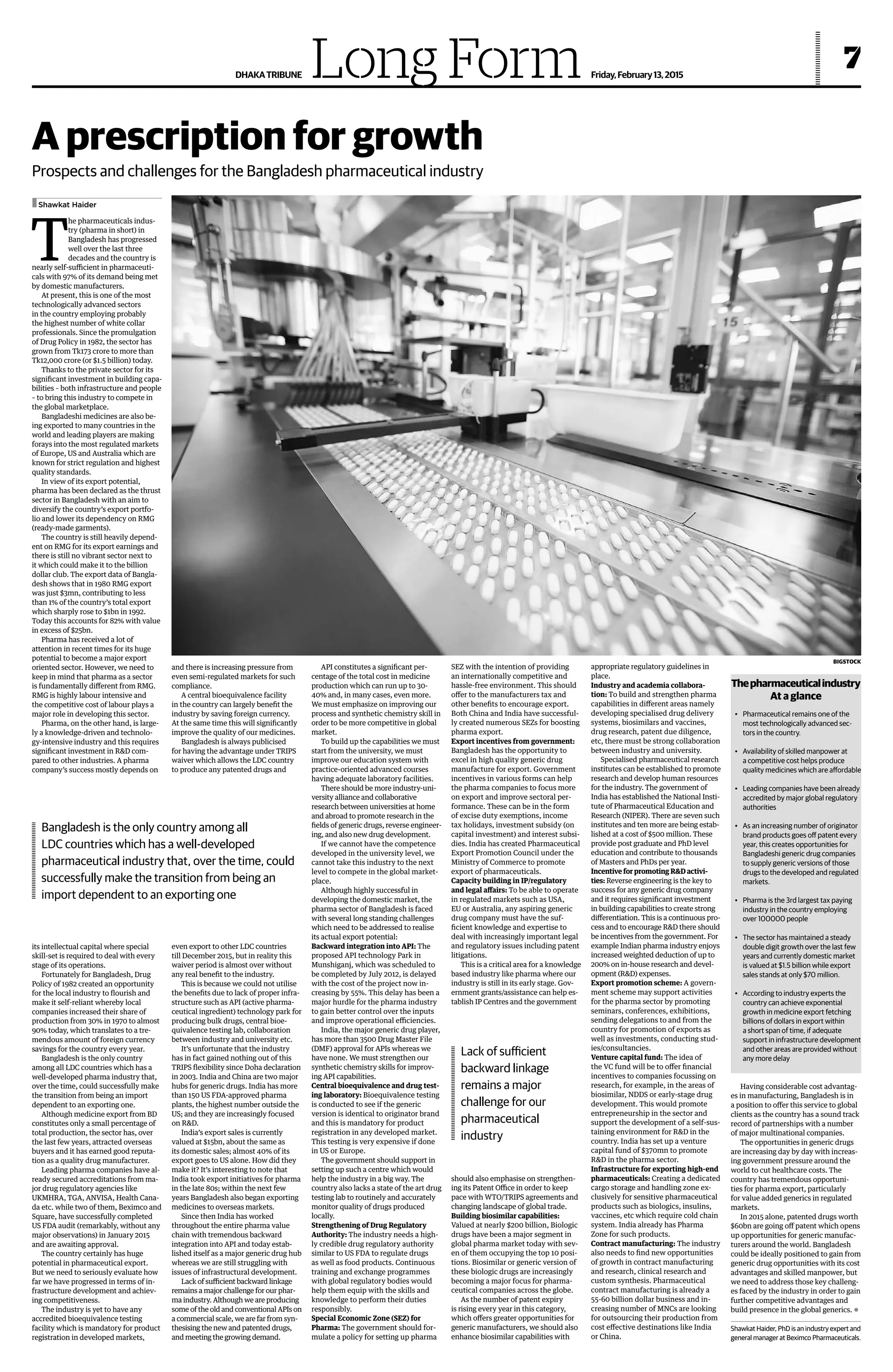 Bangladesh pharma industry: Prospects and Challenges (2015) | PDF