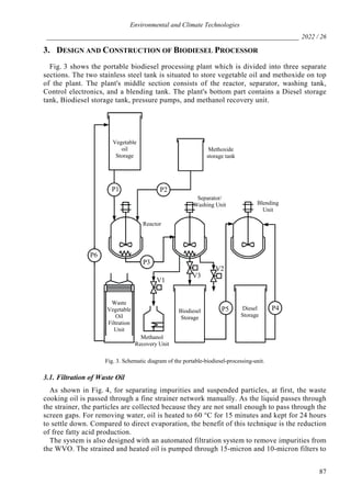Performance Analysis of An Automated Biodiesel Processor | PDF