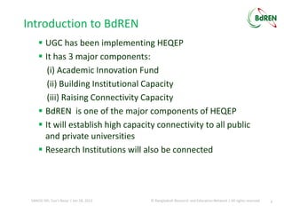 Implementing NREN in Bangladesh | PDF